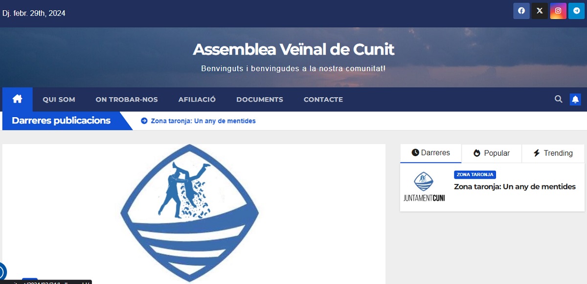 Inici - Assemblea Veïnal de Cunit